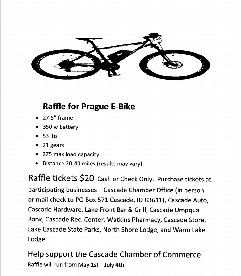 Past Event: Cascade Chamber Raffle for Prague E-Bike - Cascade Chamber ...