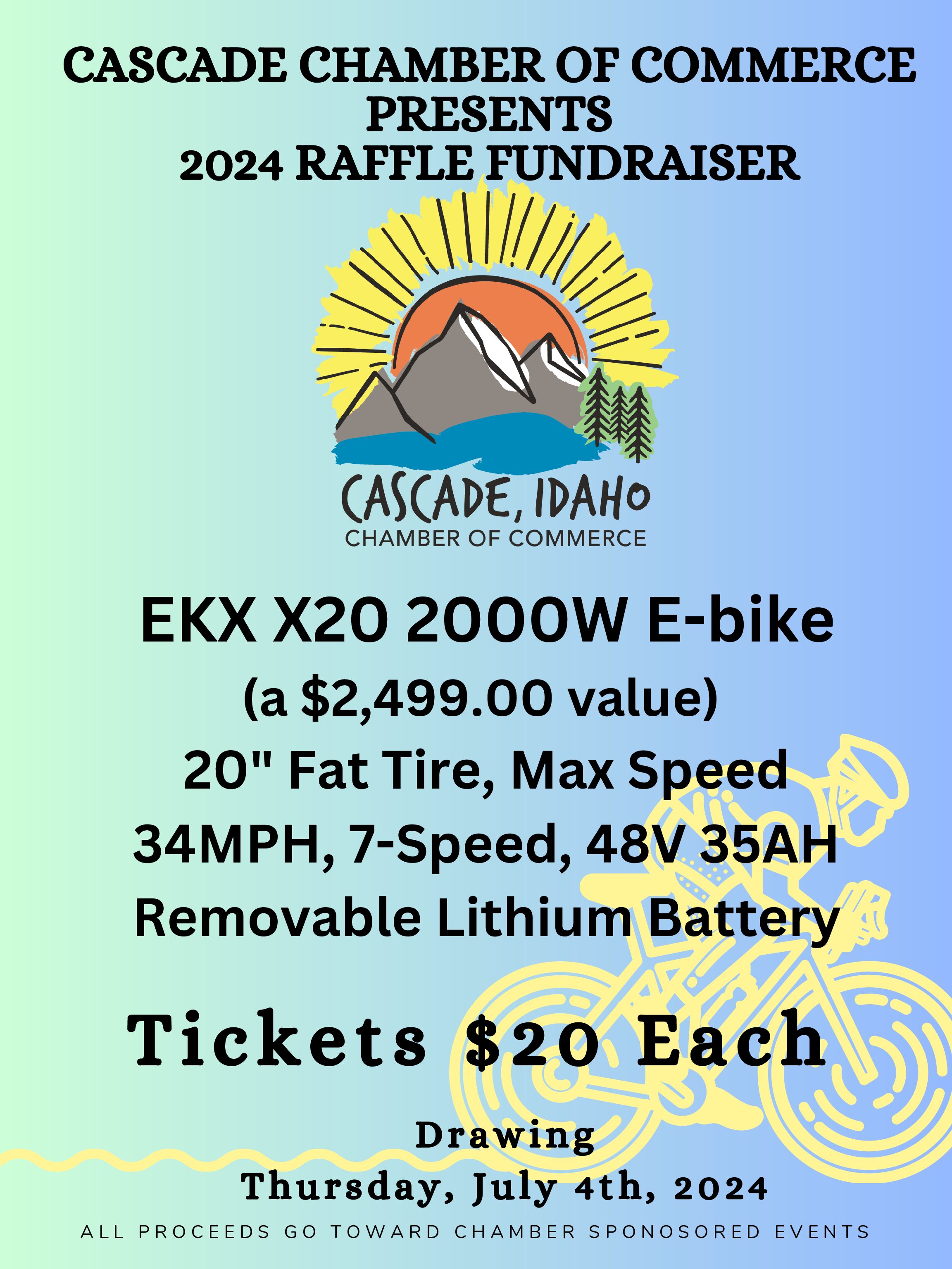 Cascade Chamber of Commerce 2024 Raffle Fundraiser - Cascade Chamber of ...
