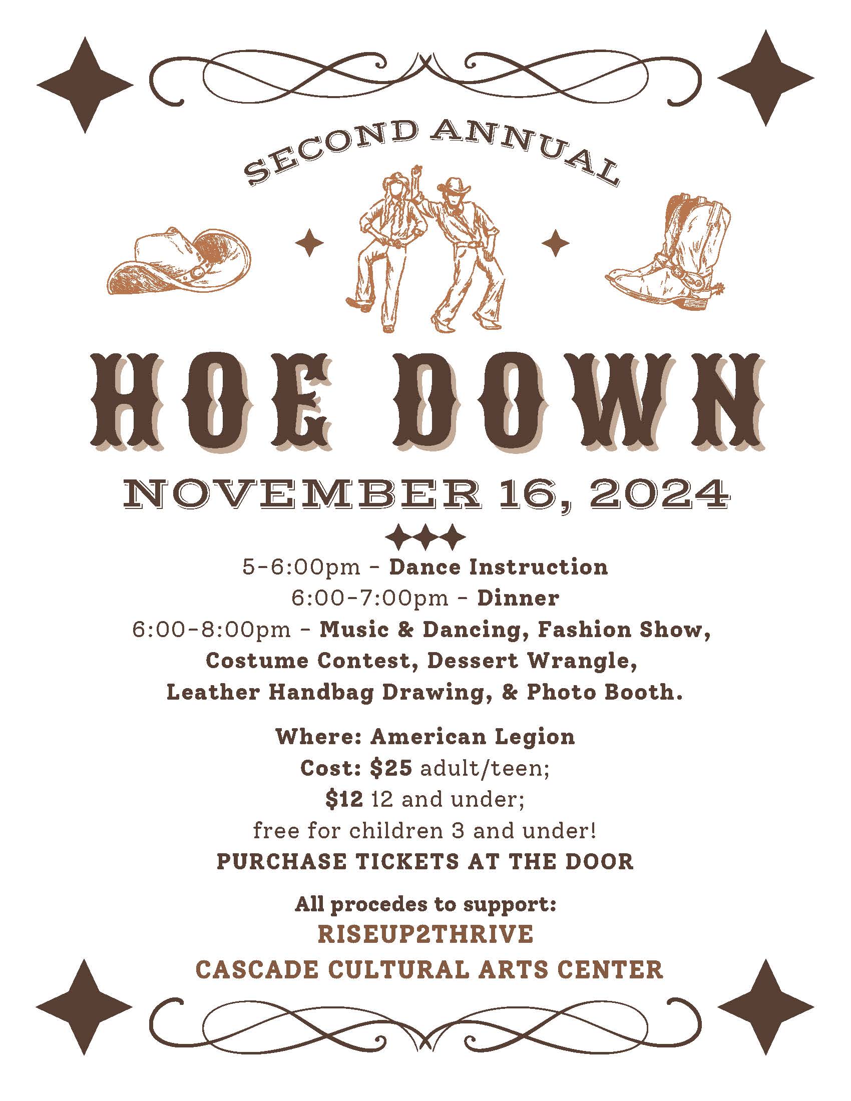 Hoe Down Flyer 2024 - Cascade Chamber of Commerce